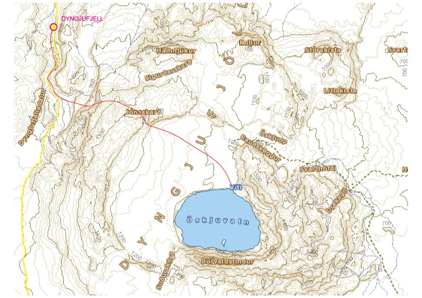 Plán treku Island 2011