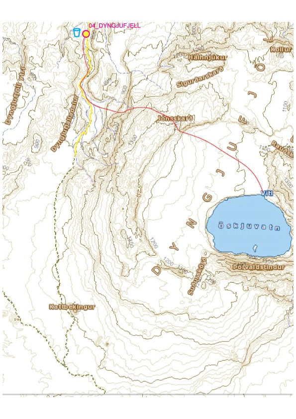 Plán treku Island 2011