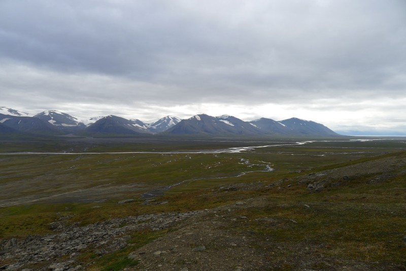 Z Tverrdalen do údolí Reindalen Svalbard 2013